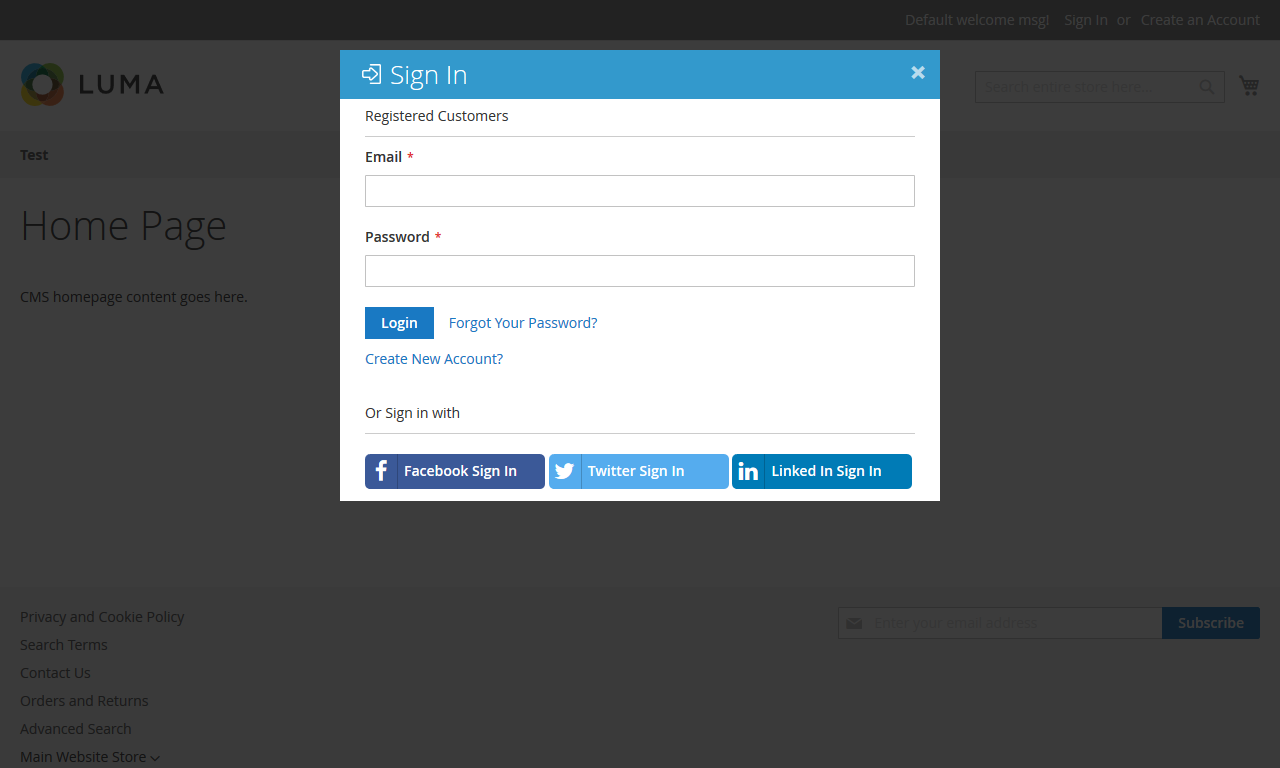 Social Login Magento2 - Magento2 Social Login- Vnecoms Social Login Magento2 - Magento2 Social Login- Vnecoms