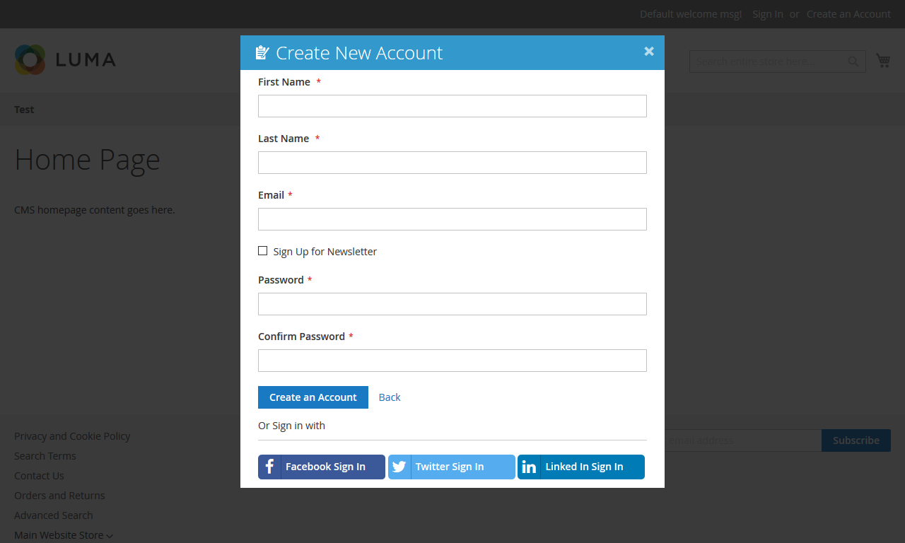 Social Login Magento2 - Magento2 Social Login- Vnecoms