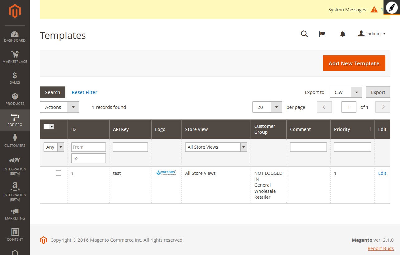 Magento 2 Invoice Pdf Template Edit
