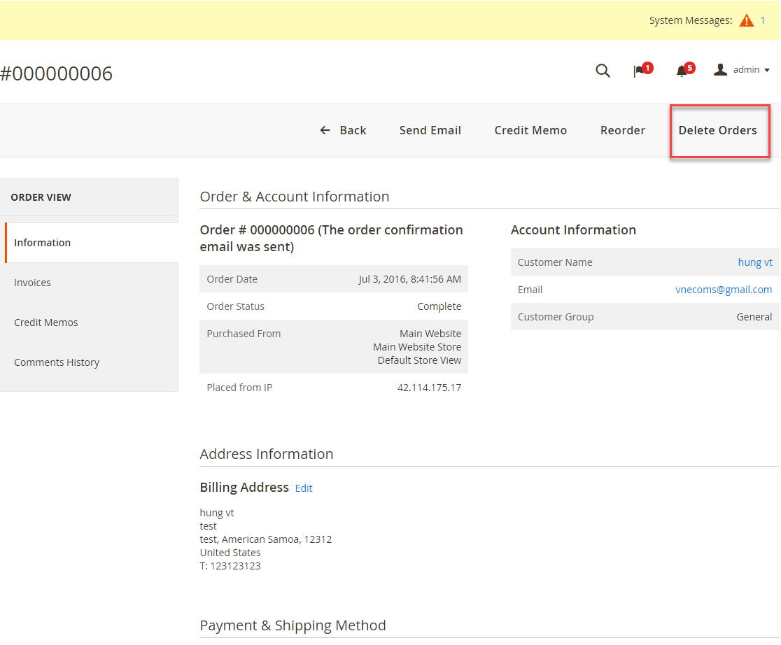 Delete orders extension | Magento2 Extension Delete orders extension | Magento2 Extension
