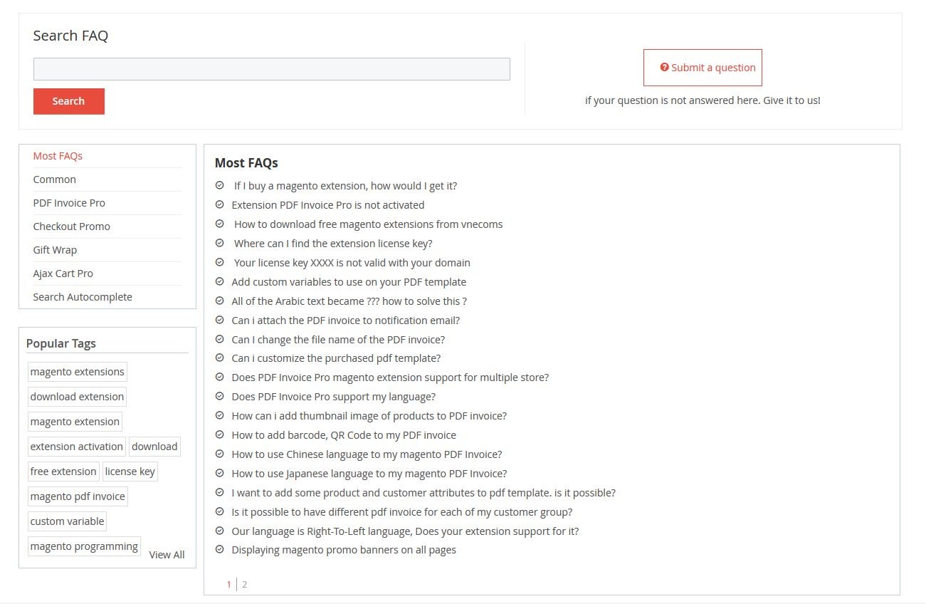 Magento FAQ extension | Magento Knowledge Base Extension
