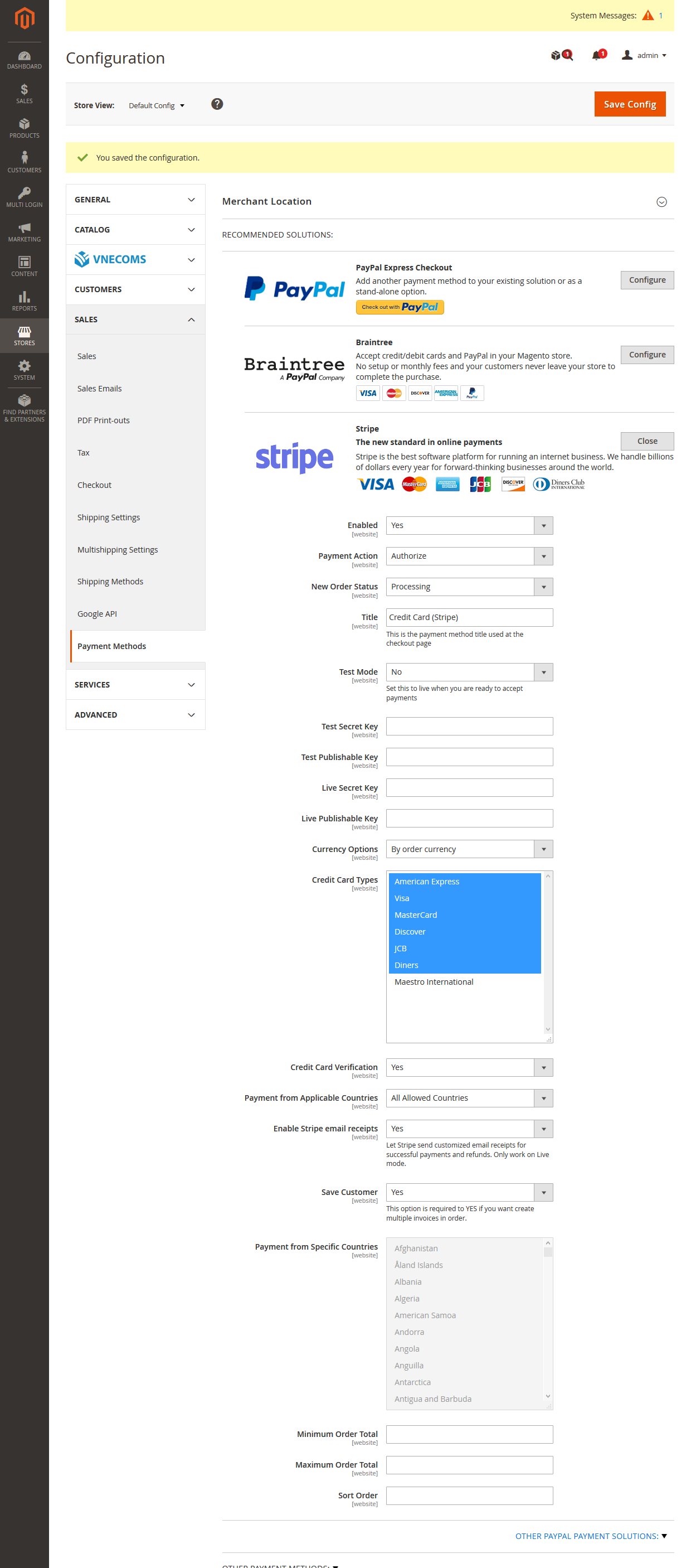 Stripe Payment Gateway - Magento2 Payment Extension