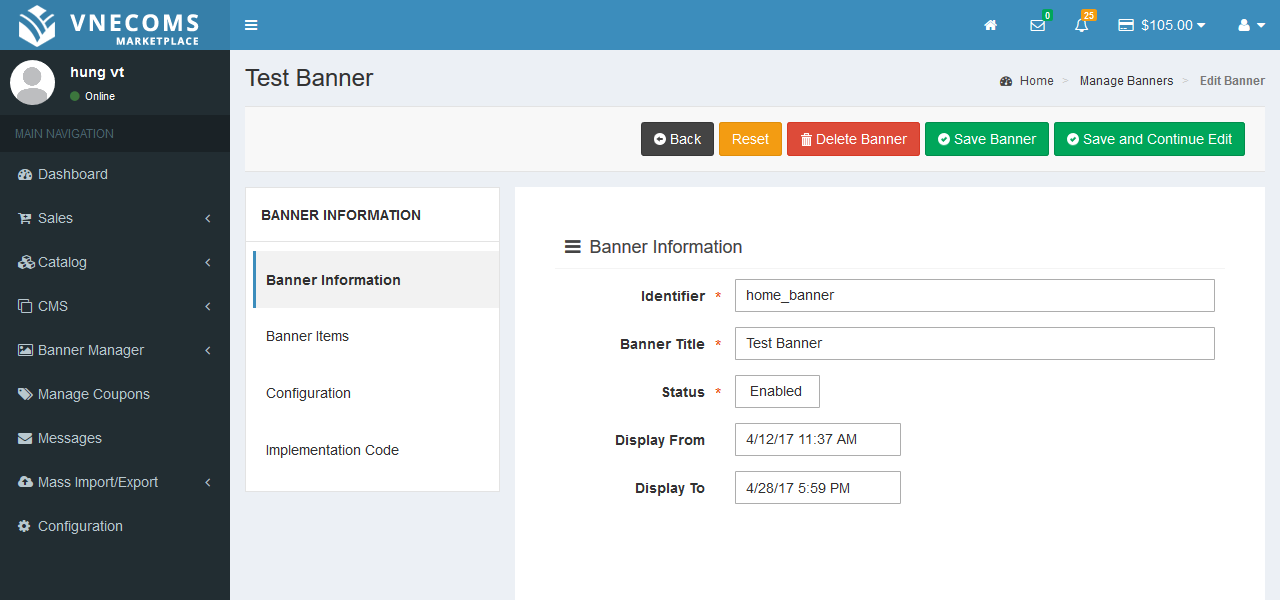 Banner Manager Plugin - Magento2 Marketplace ,Magento Multiple Vendors Extension
