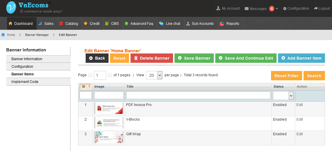 Banner Manager plugin - Magento Marketplace Extension