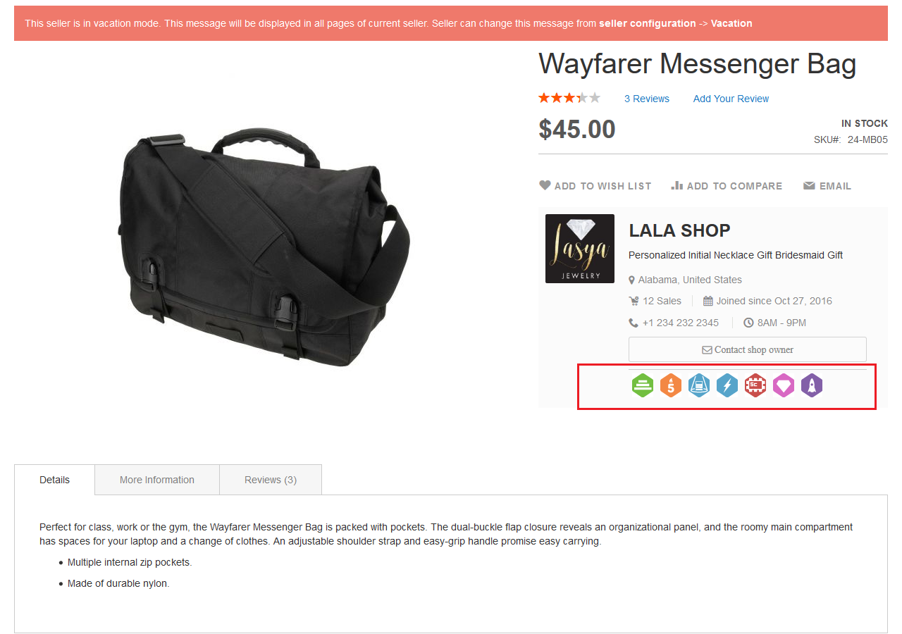 Vendor Badge-Award Badges to Vendors - Magento2 Marketplace